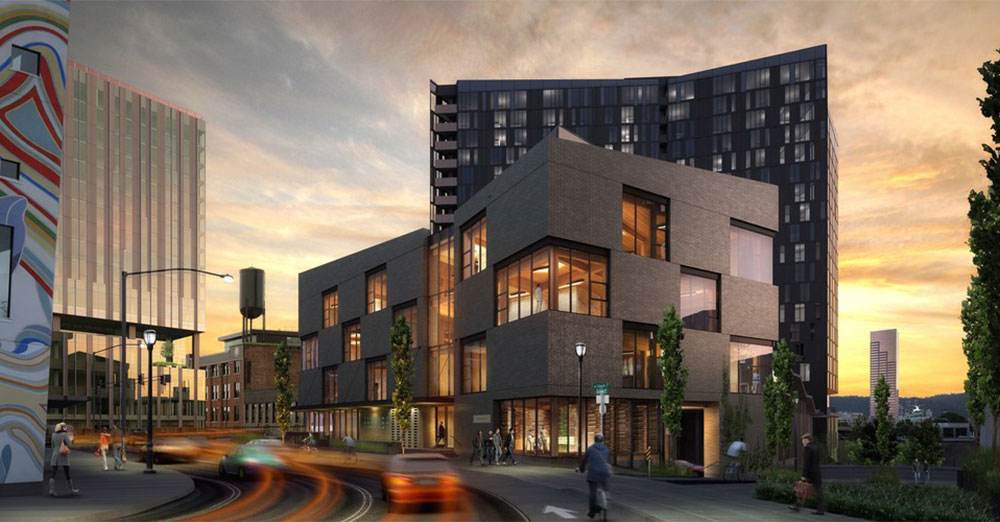 B76: A wedge shaped 20,000 sq. ft. building in Portland by Skylab