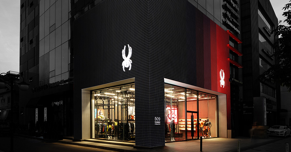 Spyder flagship store Gangnam by Jo Nagasaka / Schemata Architects