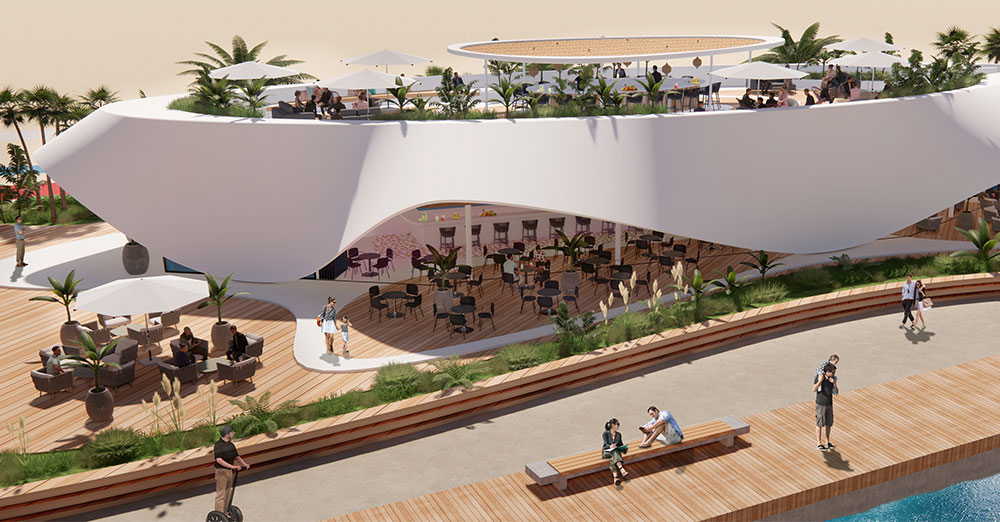3Deluxe Designs Attractive Urban Beach With Marina in U.A.E.